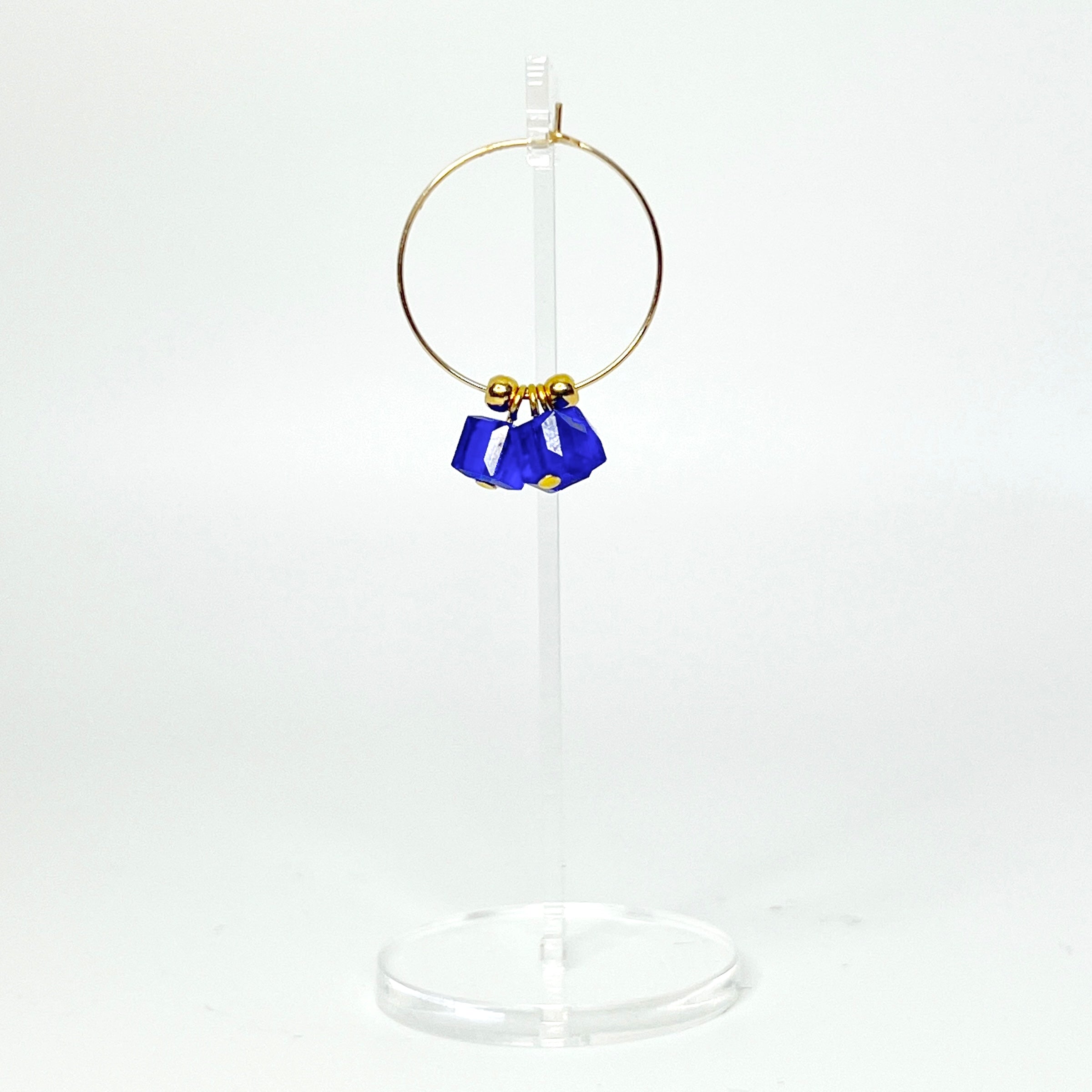 Small Anchor Crystal Hoops | Friendship Collection – Son of a Sailor